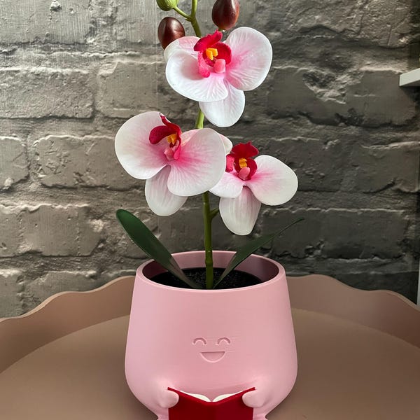 Official Happy Face Planter - Chunky Book Pot. A Perfect Gift for a ...