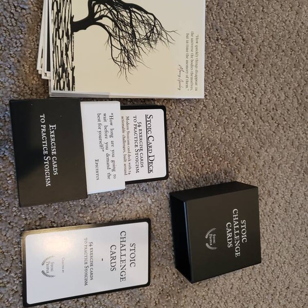 Self-knowledge Cards, Stoicism Card Game, 20 Personal Growth Cards ...