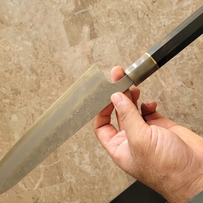 Customized Japanese Knife Handle/ Wa D Oval Handle/buffalo - Etsy