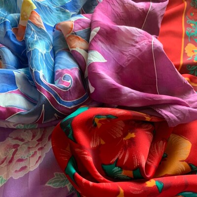 Sz MED Half Slip, Shadowline Red Nylon 1970's Made in USA, 27 Inch ...