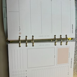Undated Weekly Planner Inserts A5 Undated Weekly Diary Page Refill A5 ...