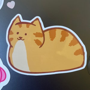 Cat Loaf Vinyl Stickers Tabby Tuxedo Tortie Calico and - Etsy