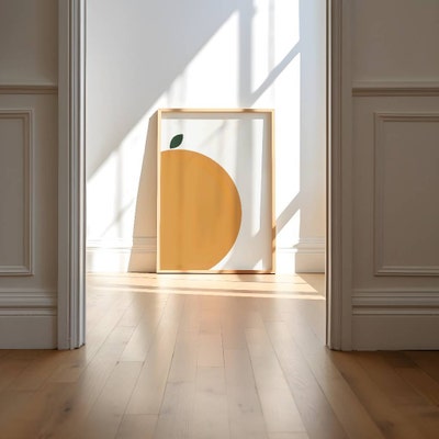 DIN A Photoshop Frame Mockup Doorway Interior Scene Vertical A3 PSD ...