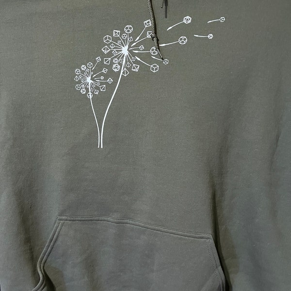 Dnd T Shirts, Dungeon Master Sweatshirt, Dandelion Flower Dice, Dnd ...