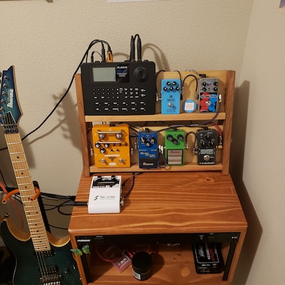 Vertical Desktop Pedalboard / Effects Pedal Stand / Guitar Pedals ...