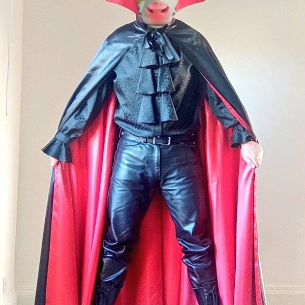 Dracula Cloak, Vampire Cloak, Halloween Long Cape, Fantasy Cloak ...