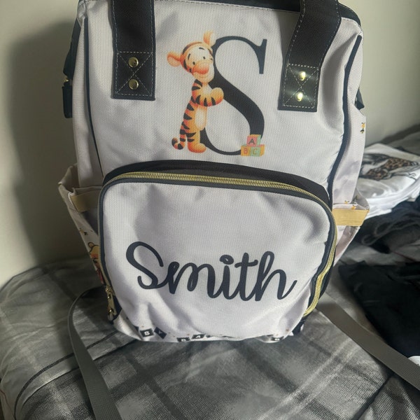 Personalized Diaper Bag Tigger Monogram Pooh Bear Diaper Bag Backpack ...