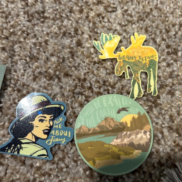 Nature Christian Sticker Pack | Weatherproof Granola Stickers | Rainbow ...
