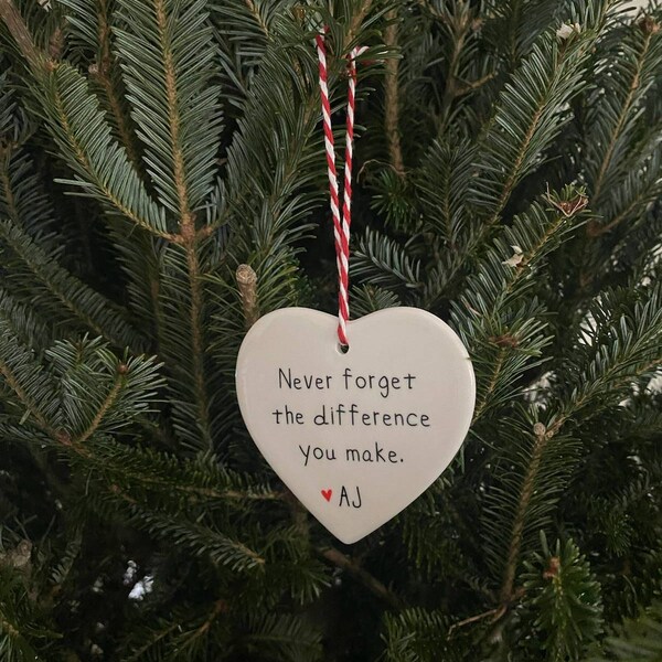 Thank You Christmas Ornament - Thank You Gift 2025 - Personalized ...