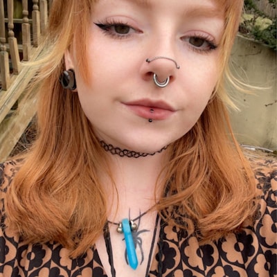 TITANIUM Chain for Body Piercing. Customizable Lengths and Colors NEW ...