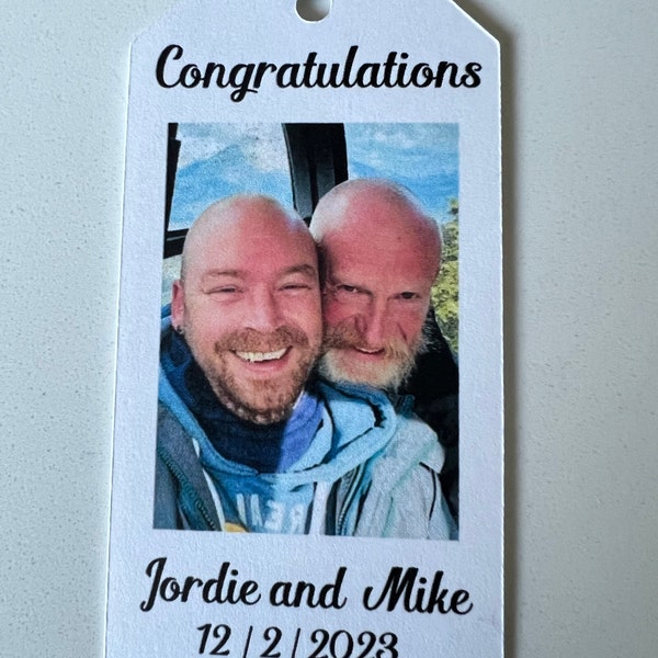 Personalized Photo Gift Tags With Thread - Customizable Gift Tags ...