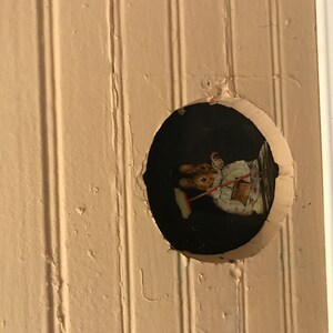Cute Mouse Hole Wall Sticker Decal for Baseboard / Wall Mini Mural Mice ...