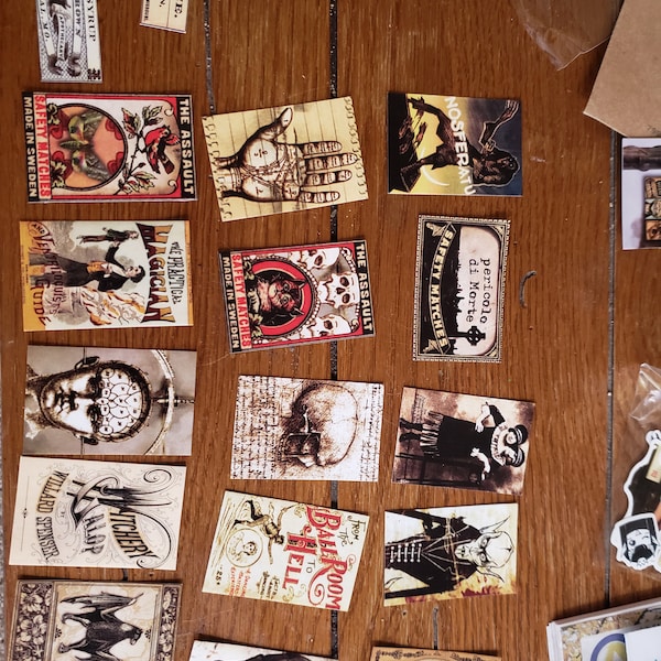 15 Pcs. MACABRE LABELS Reproduction Vintage Labels, Halloween Anatomy ...