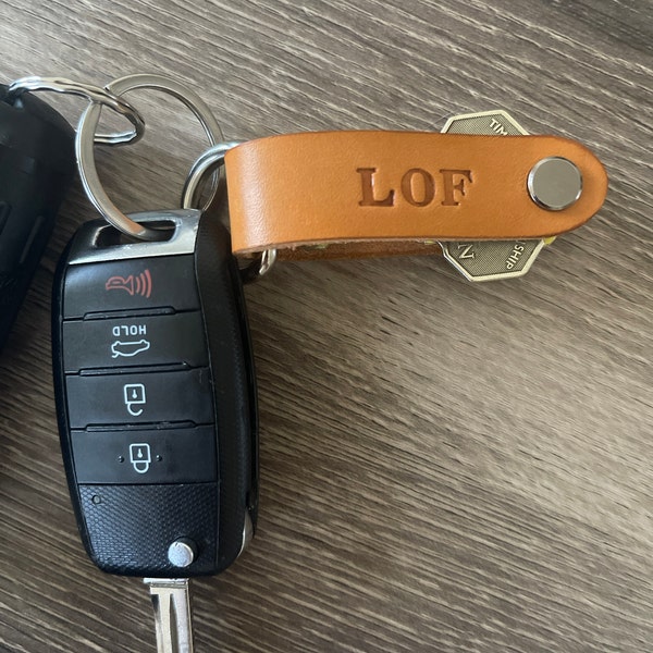 Natural Leather Key Holder, Leather Key Organizer, Leather Key Folder ...