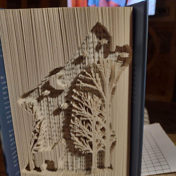 Cross Rose Cut and Fold Book Folding Patten - Etsy