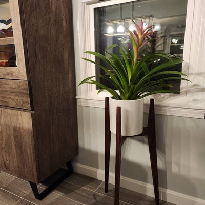 Three Tier Plant Stand, Maple, Mid-century Modern, Solid Hardwood - Etsy