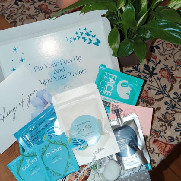 Pamper Gift Box for Him Birthday Relax Pamper Hamper Self Care Package ...
