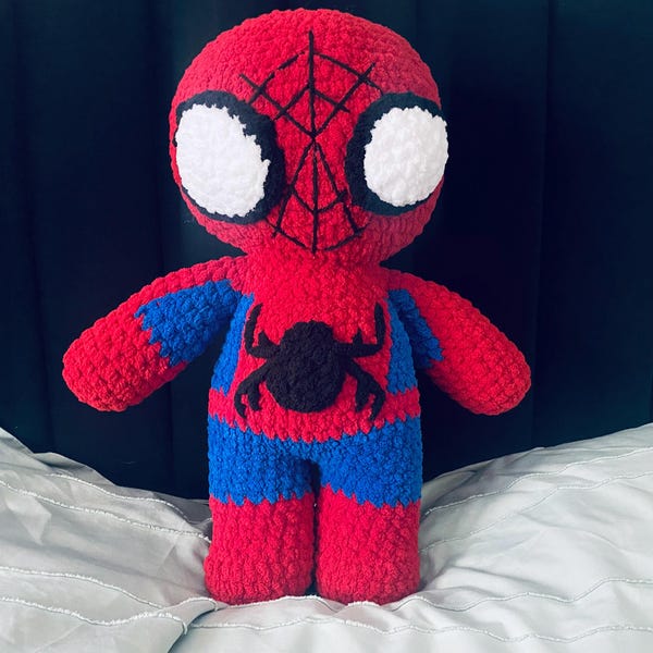Low Sew Hero Spider Chibi Crochet Pattern PDF – Photo Tutorial, Instant ...