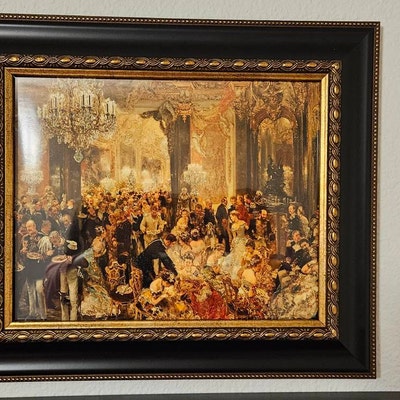 Adolph Menzel the Dinner at the Ball 1878 Classic Painting Photo Poster ...