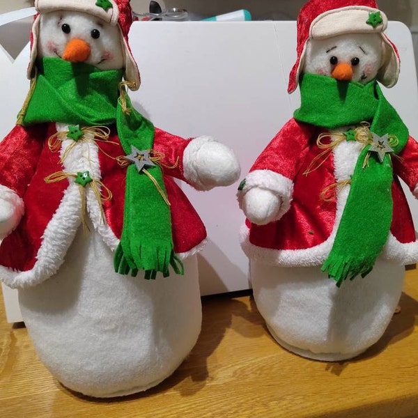 Pattern Pdf Snowman Christmas New Year, Snowman in Coat, Snowman in a ...