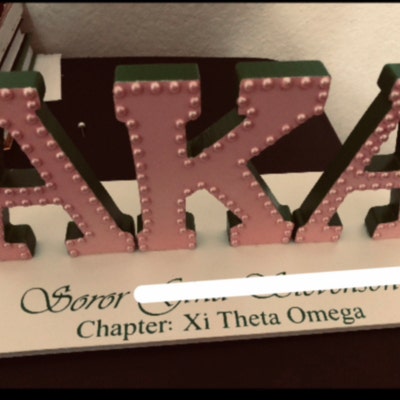 AKA Inspired Personalized Wood Plaque Desk Sign Line Gift Memento ...