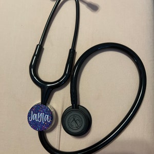 Round Stethoscope ID Tag - Etsy