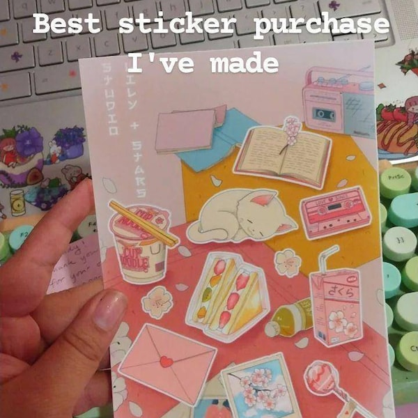 Hanami Sticker Sheet • Japanese Picnic • Aesthetic Spring Planner ...