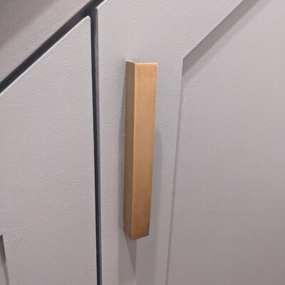 L Shaped Solid Brass Kitchen Drawer Handles. This Style is Available in ...