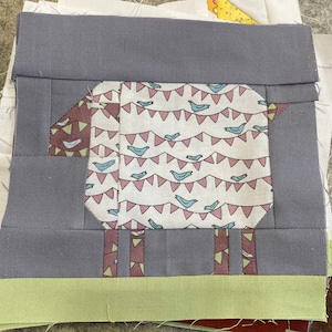 Patch Lamb Quilt Block Pattern make a 6 or 12 - Etsy