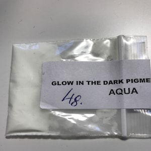 Aqua Glow in the Dark Neon Pigment Powder - Etsy