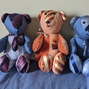 SIMPLE Memory Bear Pattern 18 mamie Bear With VIDEO Tutorial Easy Teddy Bear Pattern Keepsake ...