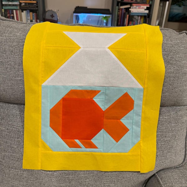 Goldie the Goldfish PDF Quilt Pattern - Etsy