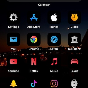 Ios Icon Pack for Iphone 250 Icons Red and Black Icons - Etsy