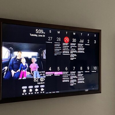 32 Touch Screen Digital Wall Display Smart Screen Wifi Calendar ...