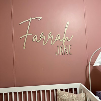 Small Name Sign Nursery Name Sign Wood Cutout Name Sign - Etsy