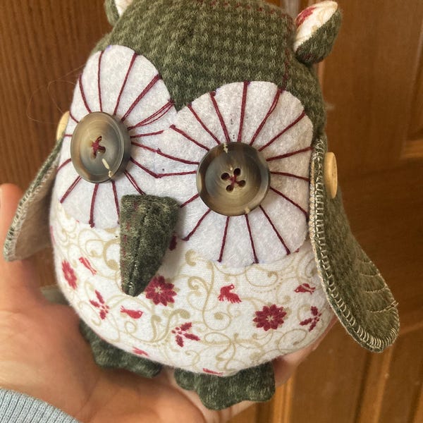 6" Owl PDF Sewing Pattern, Twinkle Owl Soft Toy Digital Download ...