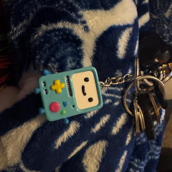 Adventure Time Inspired BMO Keychain - Etsy