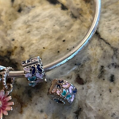 Pandora Style Halloween Charm, Pumpkin, Witch, Ghost, Cat, Heart Bat ...