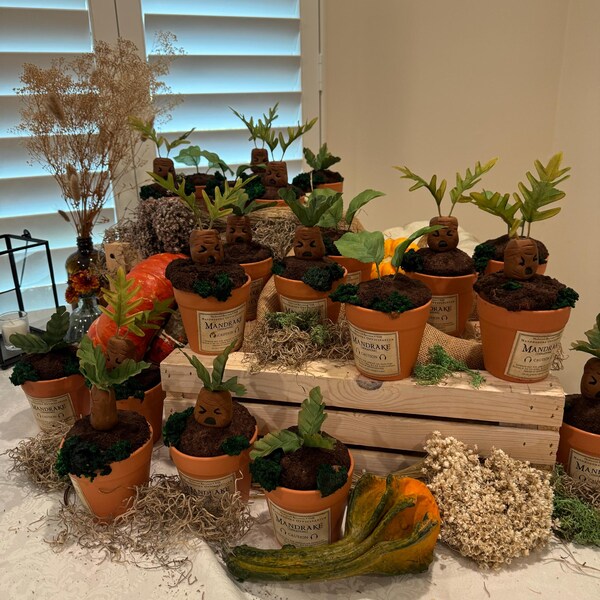 Realistic Mandrake Label, Printable Sticker Prop Potter Herbology - Etsy