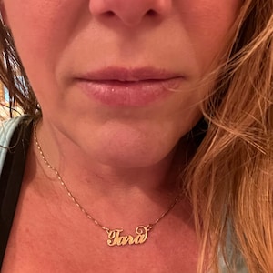 Carrie Font Name Necklace Personalized Carrie Style - Etsy