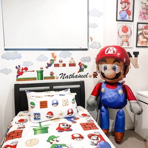 Set of 7 Super Mario PRINTABLE Watercolor Poster, Wall Art Poster ...