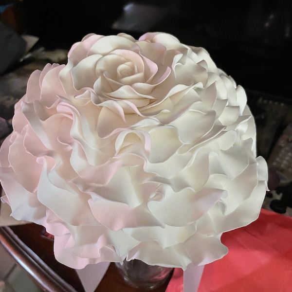 Rose Cake Topper Wedding Cake Topper Flower Cake Design Blush Rose Cake ...