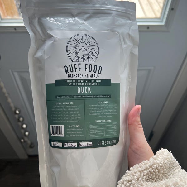 Ruff Food Real Meat Food Freeze Dried Meals for Dogs. Adventure Real ...