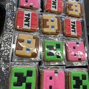 Minecraft Cookies, Minecraft Birthday, Minecraft Birthday Party ...