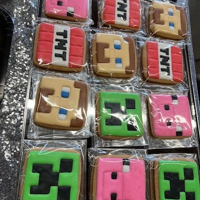 Minecraft Cookies, Minecraft Birthday, Minecraft Birthday Party ...