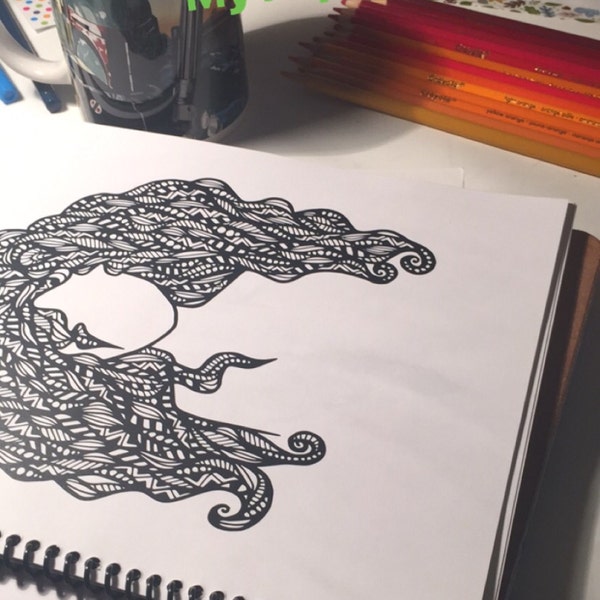 Faceless Beauty Coloring Book - Etsy