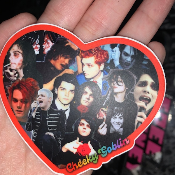 2000s Emo Band Collage Sticker Pop Punk Gerard Black Parade Three ...
