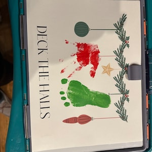 Christmas Handprint Footprint Craft Bundle Printable - Etsy