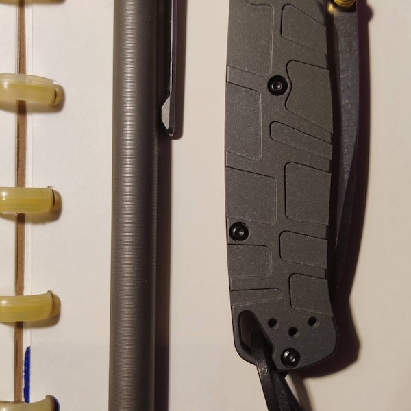 Microtech MSI Titanium Scales Cerakoted With Blue Titanium - Etsy