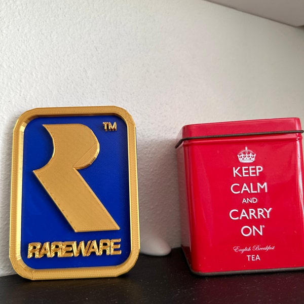 Revised* Rareware Video Game Logo Sign Decoration ~ 4.5x3in (videogame ...